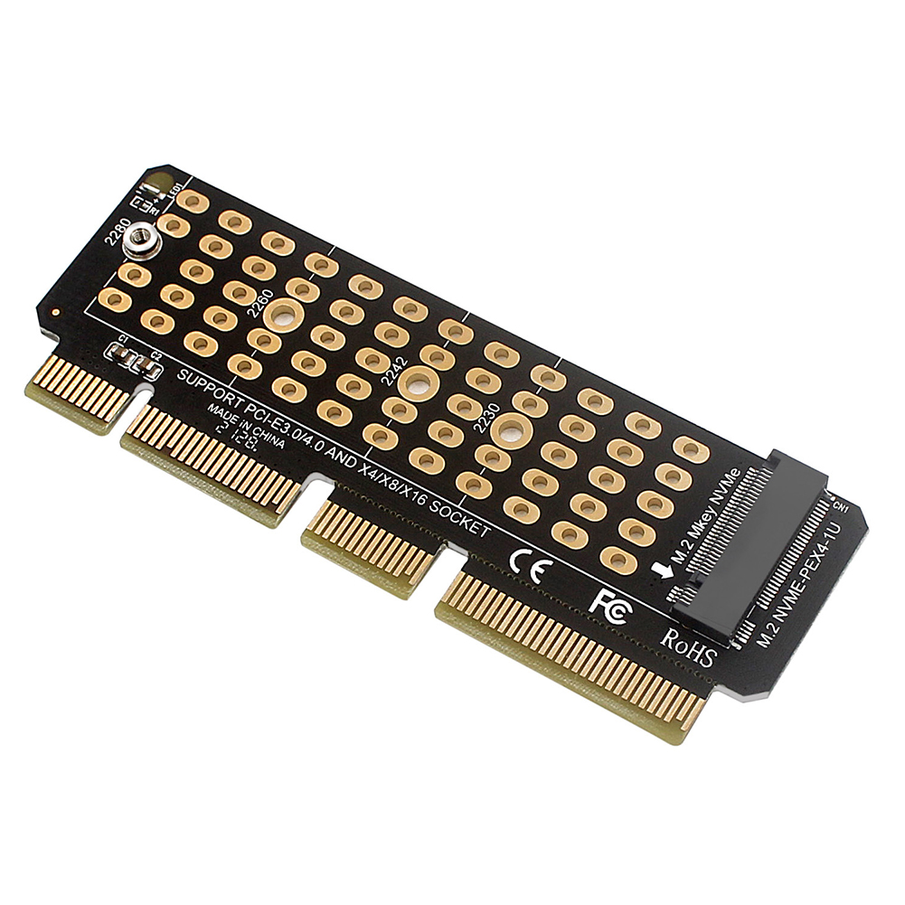 Adaptador M2 NVME Tarjeta M.2 M-Key Tarjeta aceleradora SSD a PCIE4.0 ...