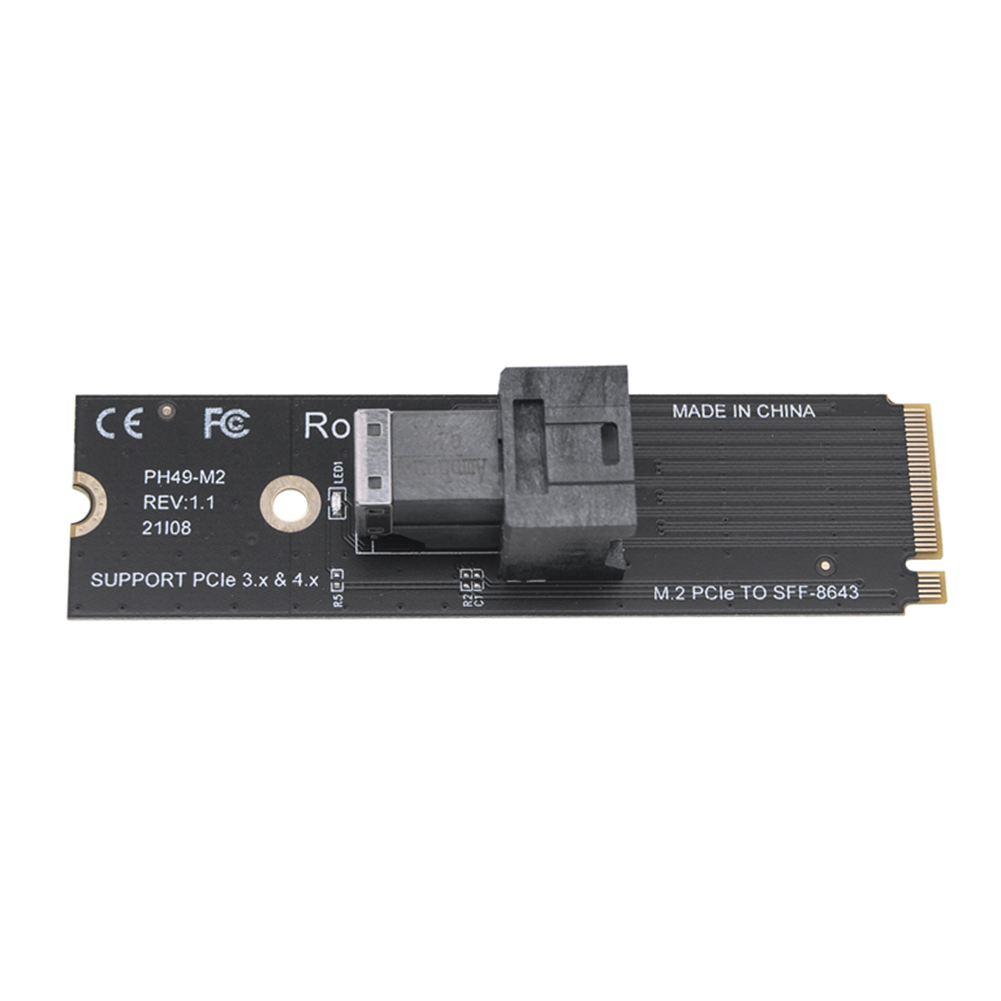 Tarjeta M.2 NVME a U.2 Convertidor Mkey PCIeX4 M.2 PCIe a SFF8643 ...