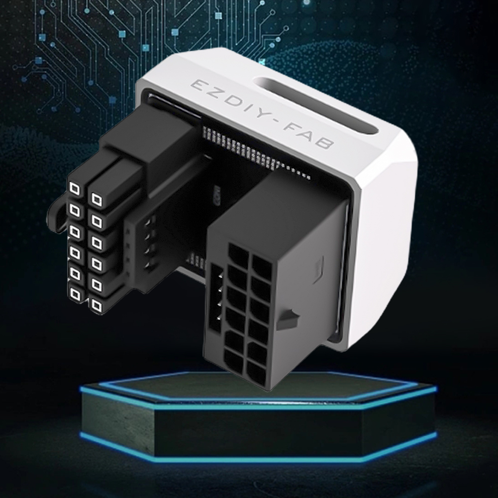 Adaptador 12VHPWR 180 Conector de alimentación GPU de 16 pines Pcie 5.0 ...