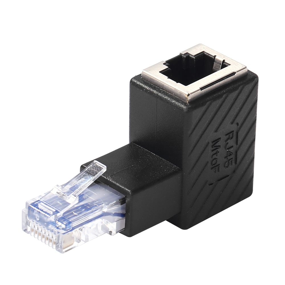 Convertidor RJ45 de 90 grados Adaptador de red Ethernet Extensor ...