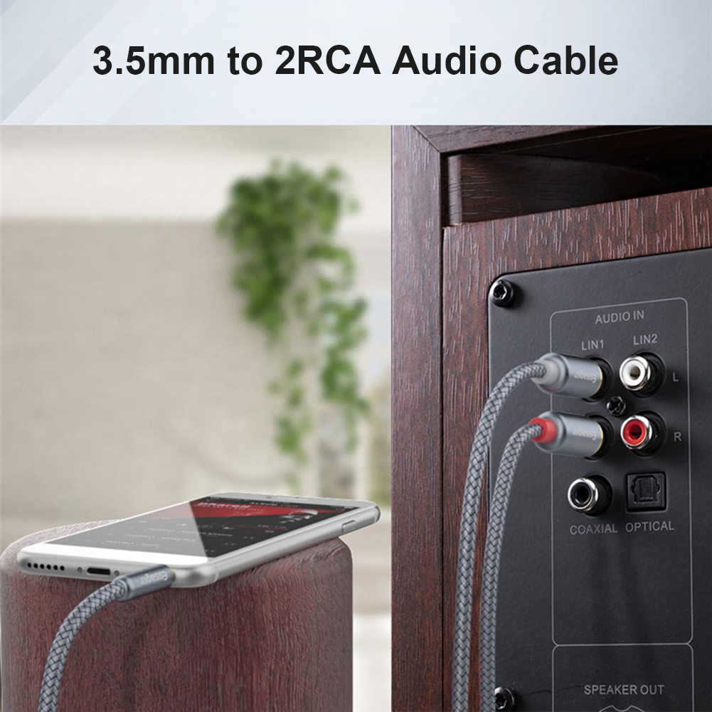 Cable Audio RCA Aux Jack 3.5mm a 2 RCA Y Divisor (5m) | Bodega Aurrera en línea