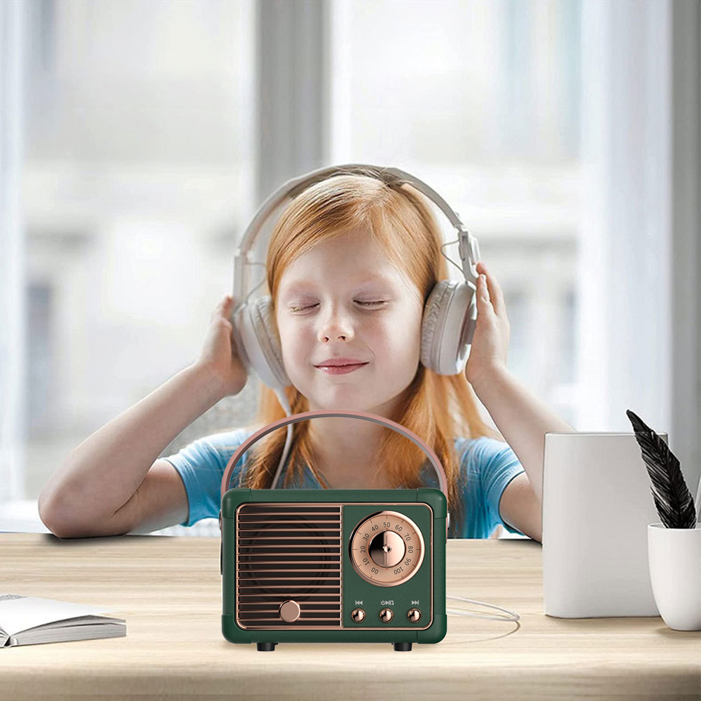 Altavoz Retro Bluetooth compatible Subwoofer clásico Reproductor de ...