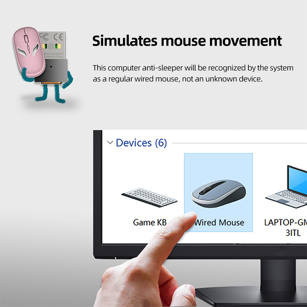 Simulador de movimiento del mouse Ehuebsd USB automático para ...