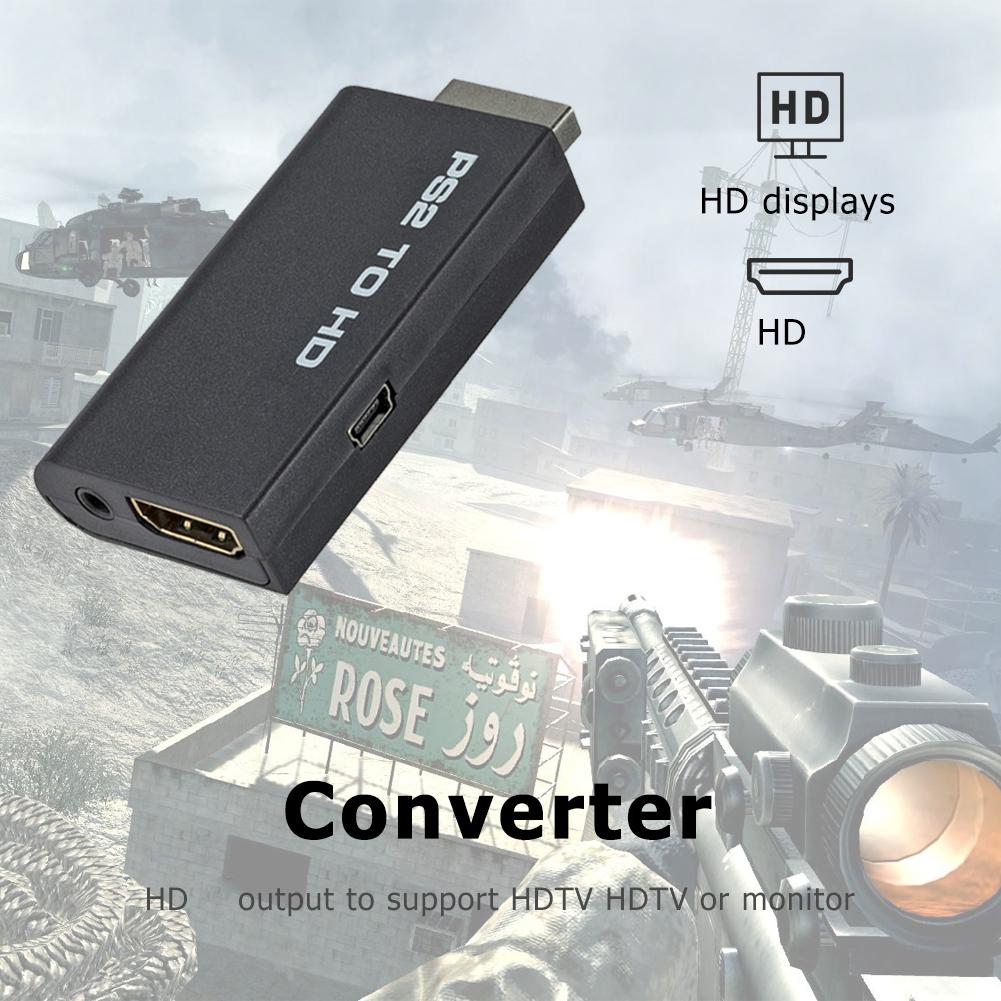 Para PS2 a HDMI, convertidor de Audio y vídeo Compatible, consola de ...