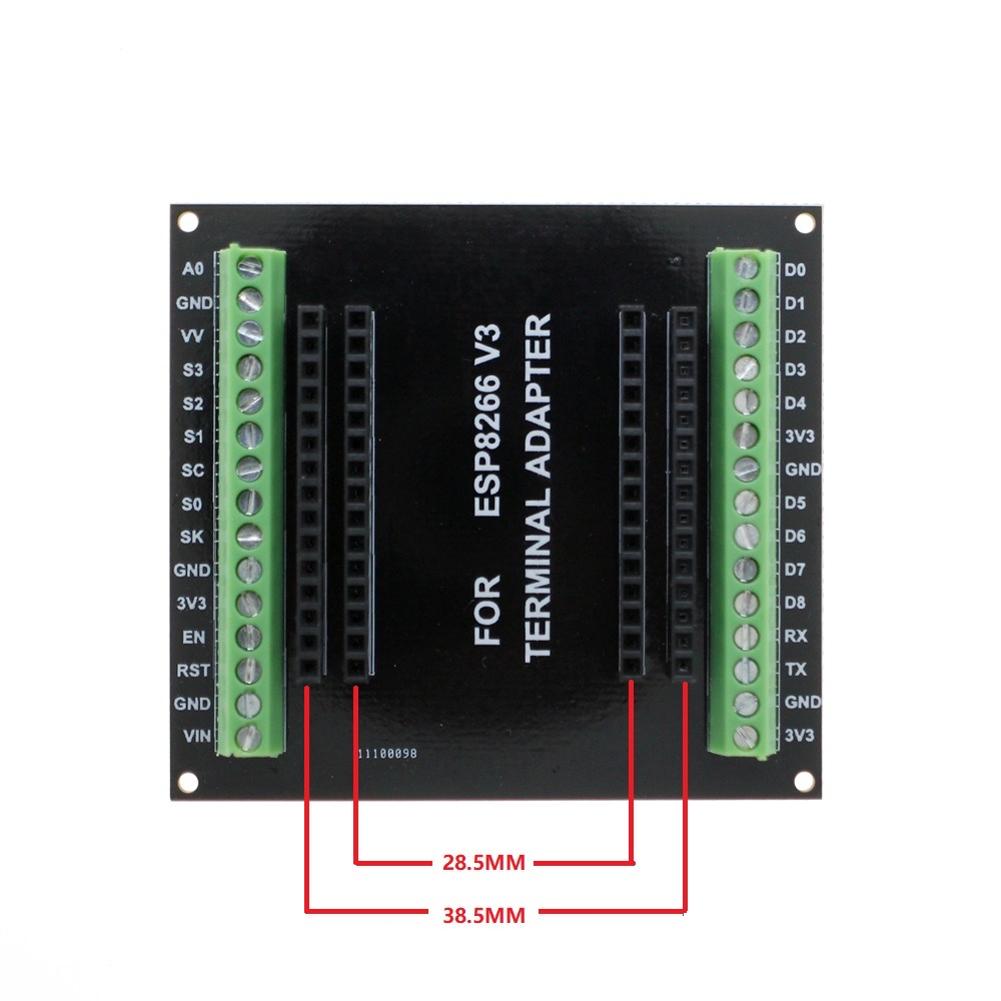ESP8266 Placa de conexión GPIO 1 en 2 Módulo de desarrollo (placa de ...