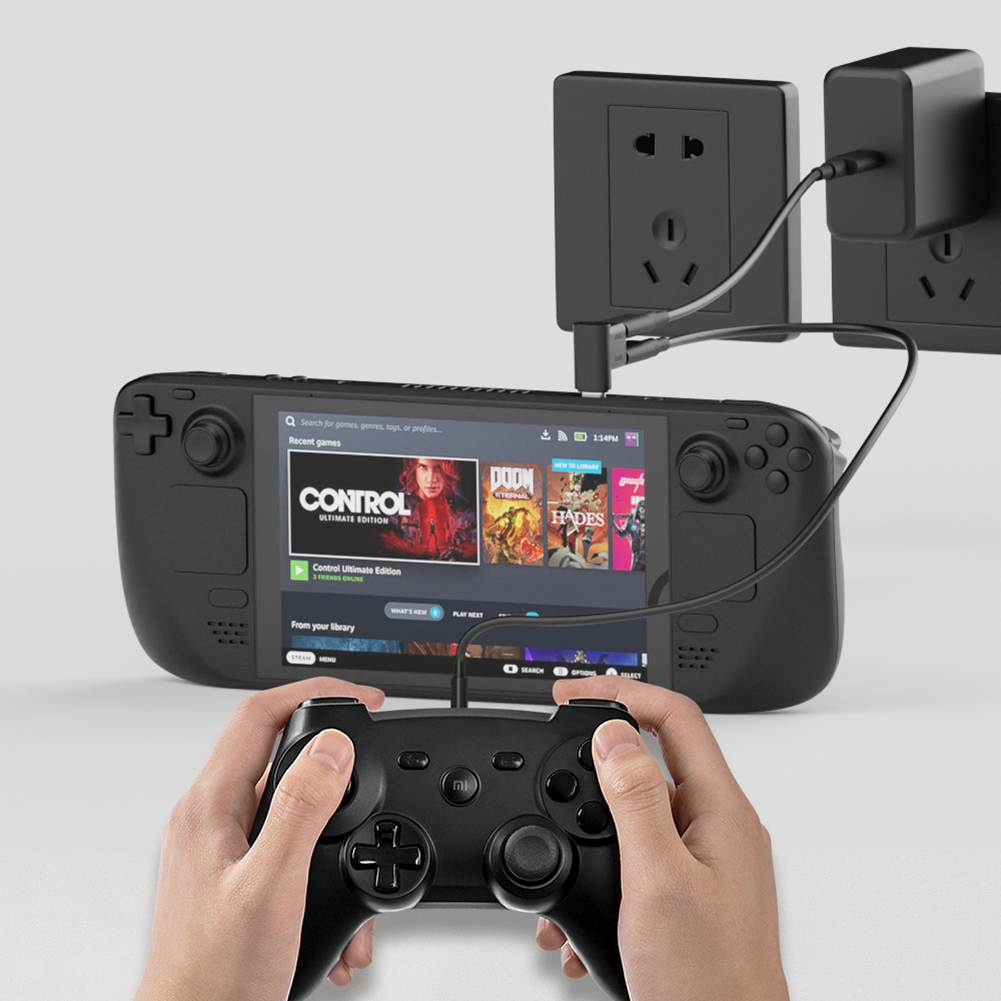 Adaptador de consola convertidora tipo C de 100 W para Steam Deck (2 ...