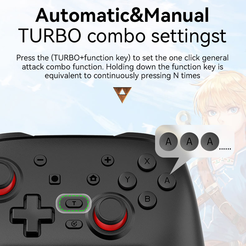 Controlador inalámbrico Gamepad One Click Wake-up Handle Gamepad para ...
