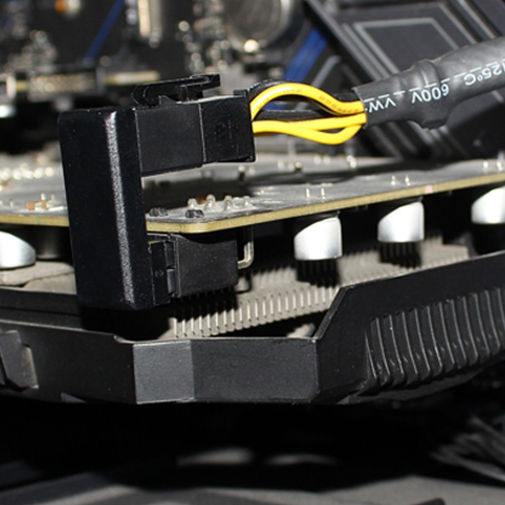 Conector de giro Placa de alimentación GPU de 8 pines Ángulo de 180 ...