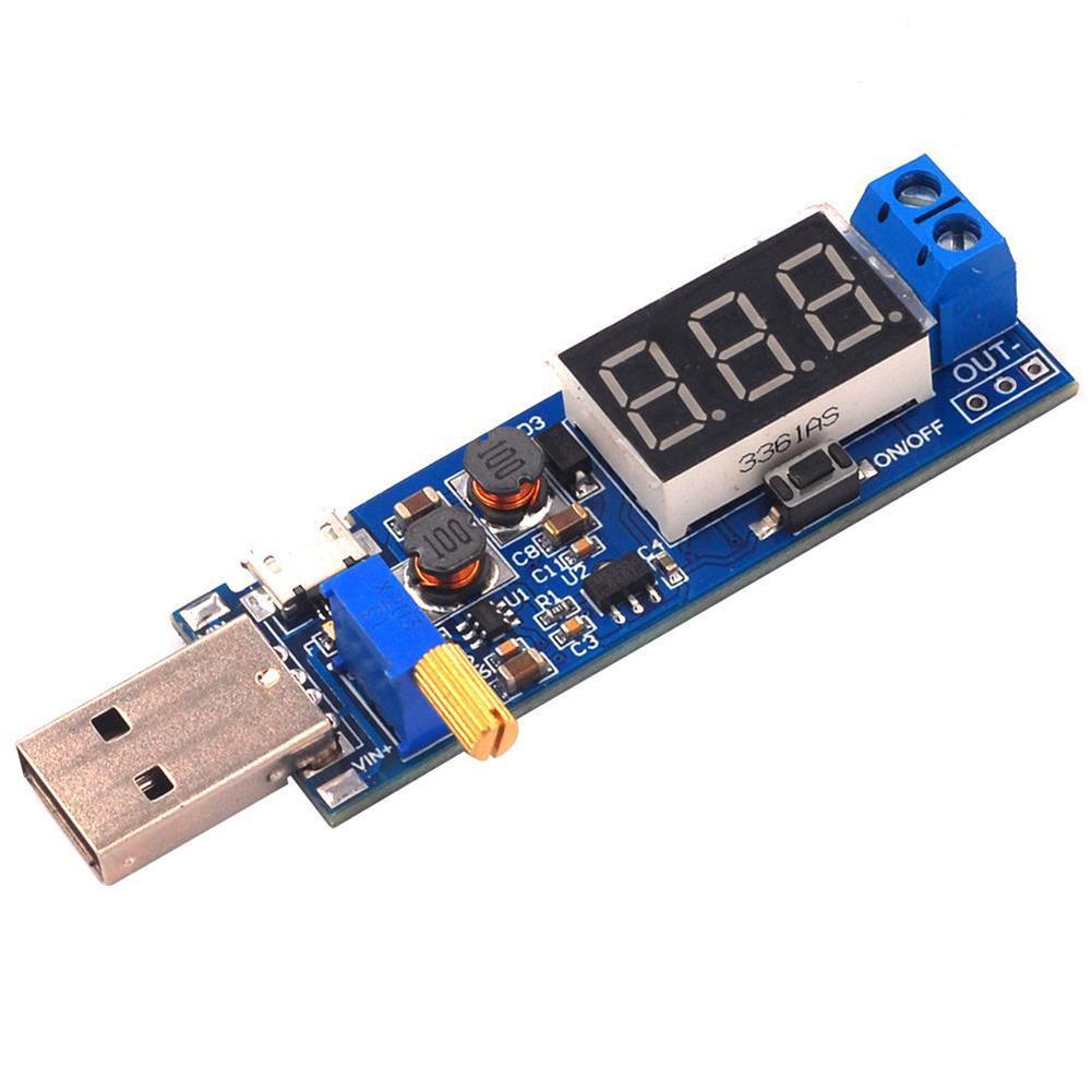 Módulo de fuente de alimentación reductor USB DC-DC de 5V a 3,3V/9V/12V ...
